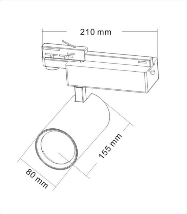 30/35W Track Light Fixture - Powerstar